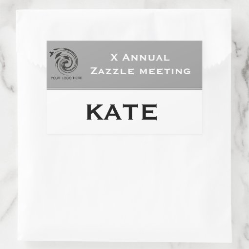 Meeting or conference custom name tag sticker | Zazzle