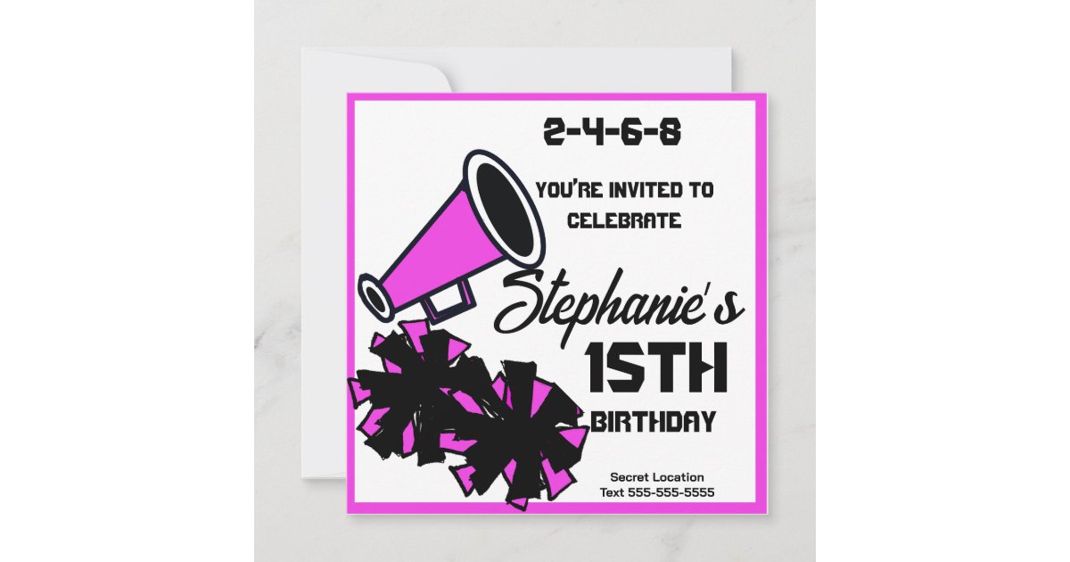 Mega Cheer Invitation: #4 Invitation | Zazzle
