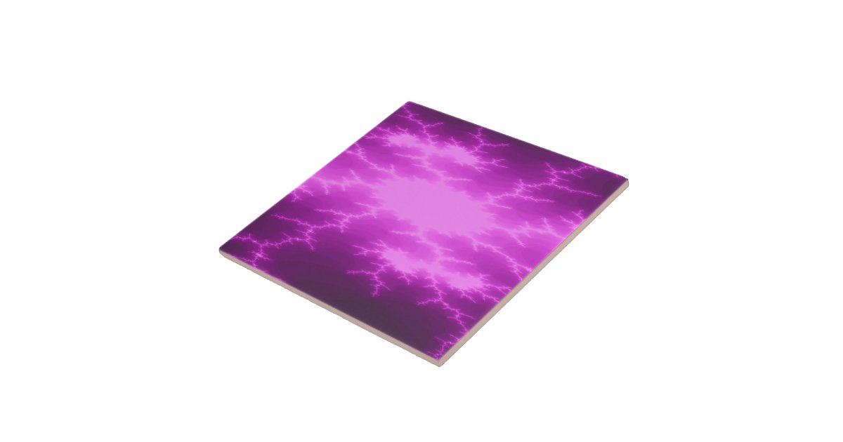 Mega Lightning Fractal Tile | Zazzle