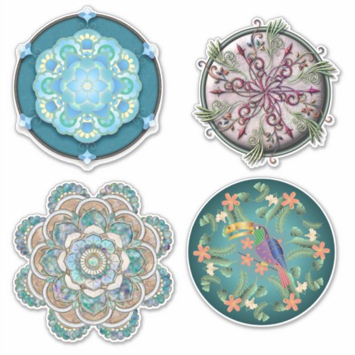 Mega Mandala Sticker | Zazzle