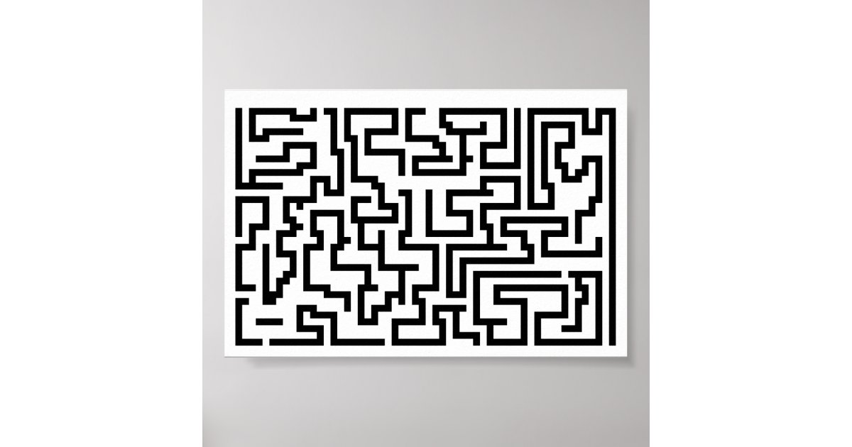 Mega Maze Poster | Zazzle