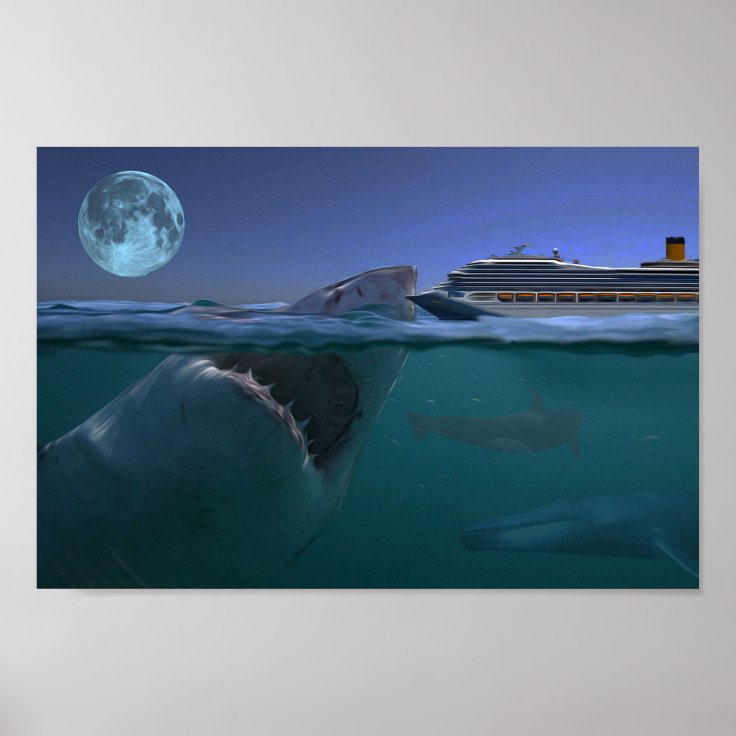 Megalodon Poster | Zazzle