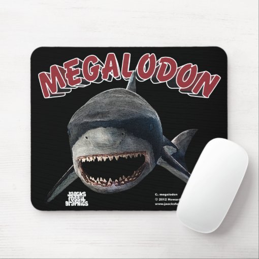 Megalodon Shark Mouse Pad | Zazzle