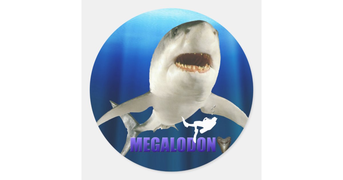 Megalodon Stickers | Zazzle