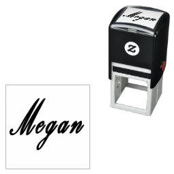 Megan, Name Logo, Self-inking Stamp | Zazzle