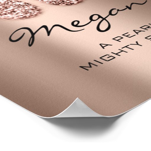 Megan Name Meaning New Baby Feet Rose Chocolate Poster | Zazzle