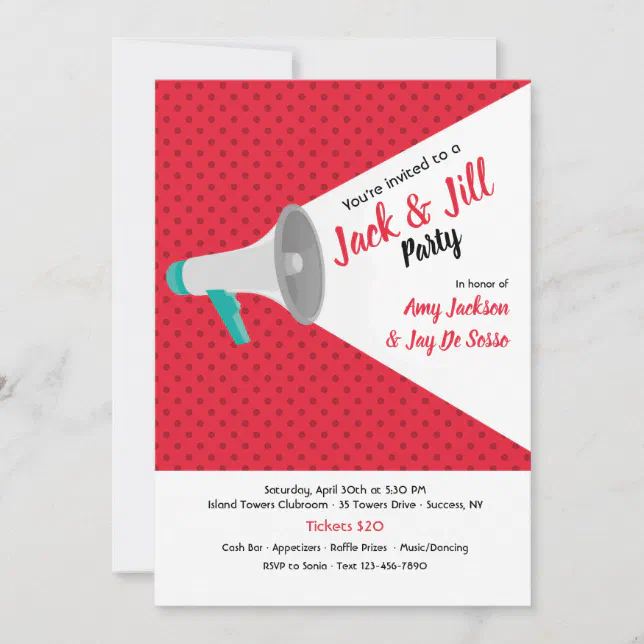 Megaphone Invitation | Zazzle