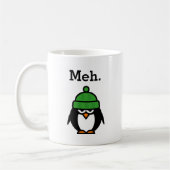 Meh meme Funny apathy quote penguin coffee mug | Zazzle