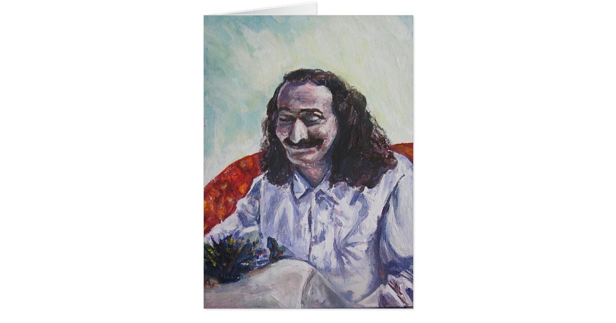Meher Baba smile, CARD (blank message) | Zazzle
