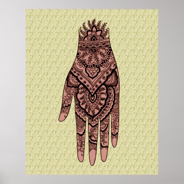 Mehndi Posters & Prints | Zazzle
