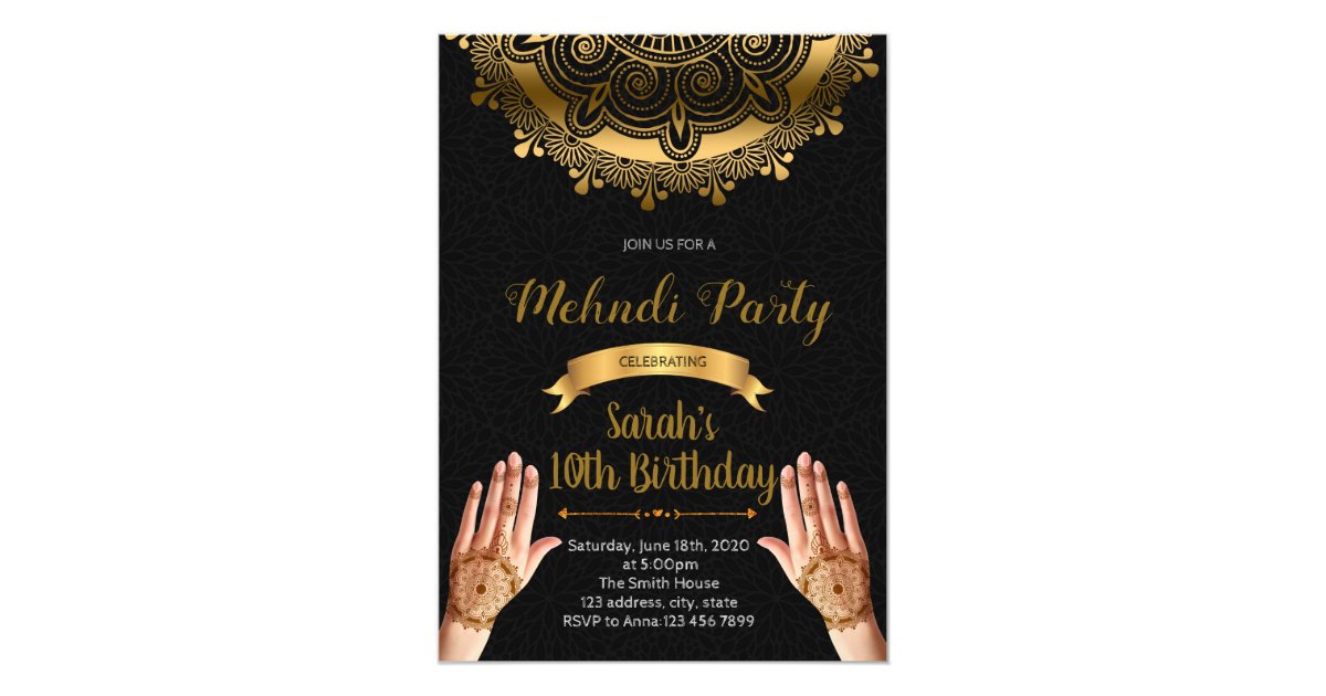 Mehndi party invitation | Zazzle.com