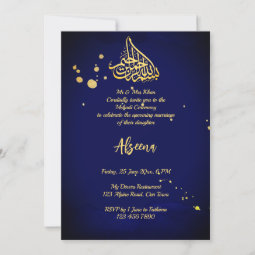 Mehndi Starry night Arabian lanterns floral invite | Zazzle
