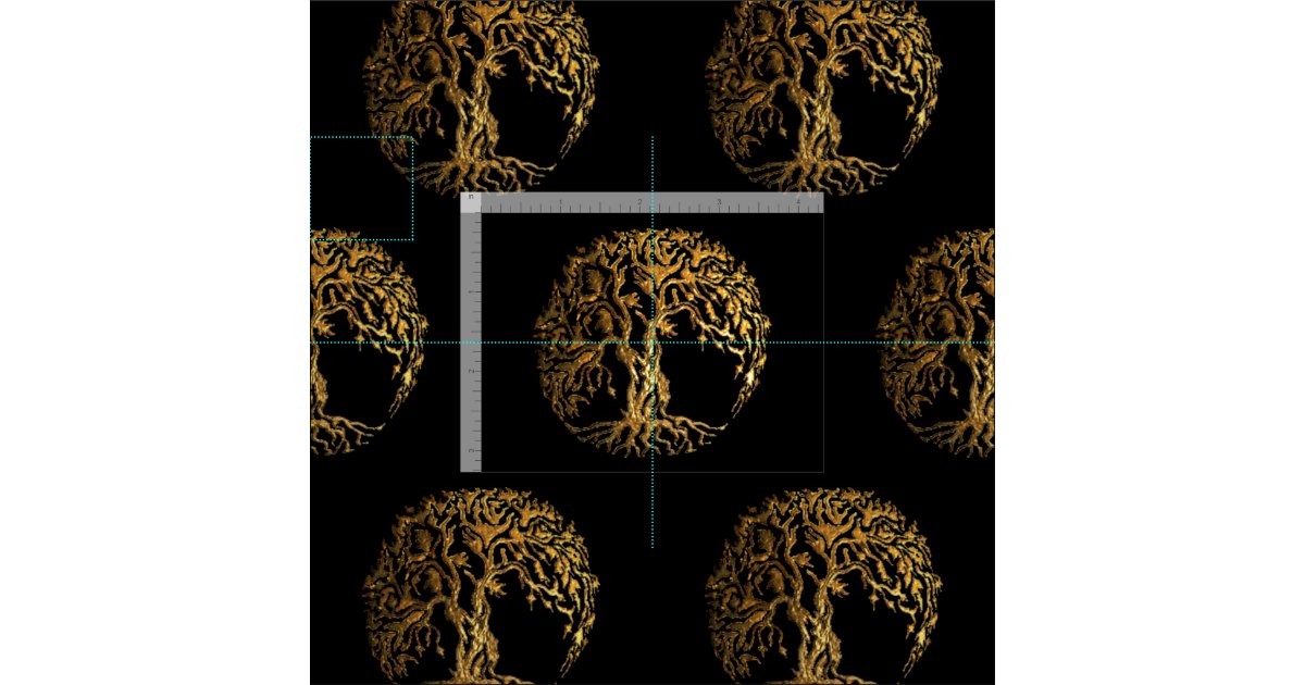Mehndi Tree of Life (Henna) Fabric | Zazzle