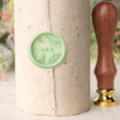 Mehndi Wedding Monogram Classic Round Sticker Wax Seal Stamp | Zazzle
