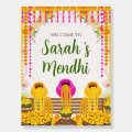 Mehndi welcome sign as Mehendi signs, Mehndi sign | Zazzle