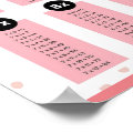 MEKIMI- Pink Polka Dot Multiplication Chart | Zazzle