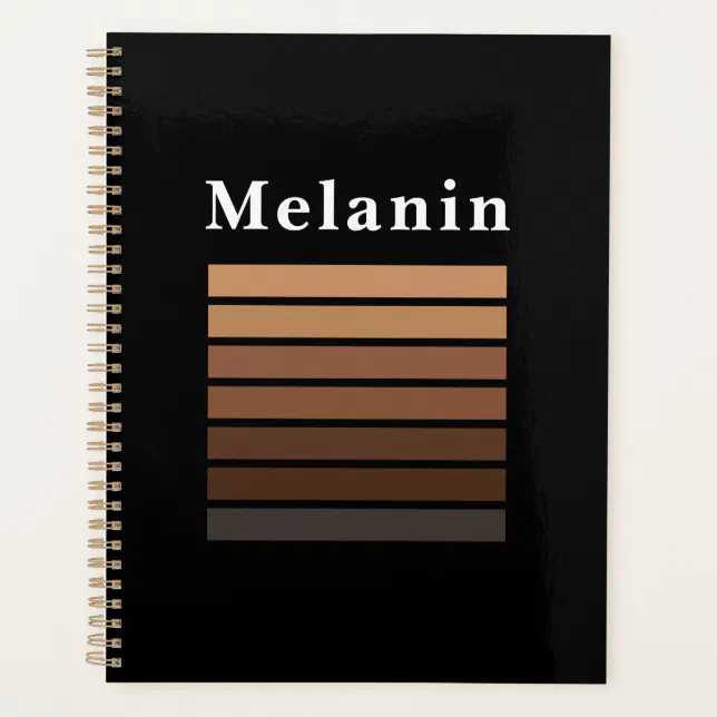 Melanin African American Black History Month Planner | Zazzle