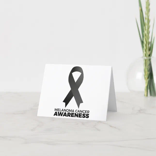 Melanoma Cancer Awareness Thank You Card | Zazzle