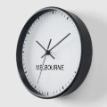 Melbourne Australia Time Zone Newsroom Style Clock | Zazzle