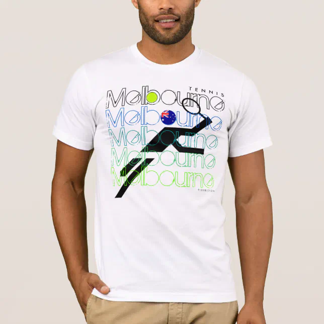 Melbourne Tennis Australian Open Flag 2 T-Shirt | Zazzle