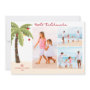 Mele Kalikimaka Palm Tree 3 Photo Christmas Holiday Card | Zazzle