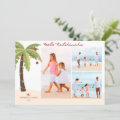 Mele Kalikimaka Palm Tree 3 Photo Christmas Holiday Card | Zazzle