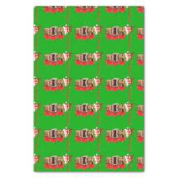 Mele Kalikimaka Santa Tiki Tissue Paper | Zazzle