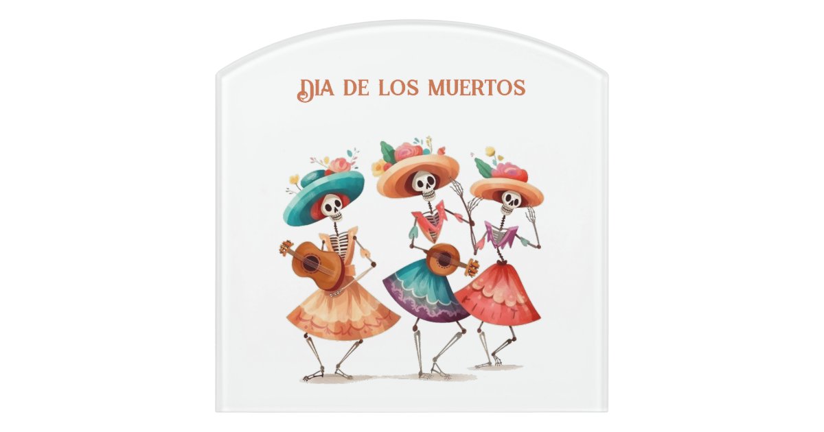 Melody of the Dancing Dead, custom Door Sign | Zazzle