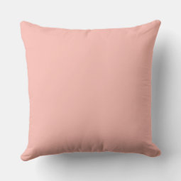 Melon Solid Color Background Throw Pillow | Zazzle