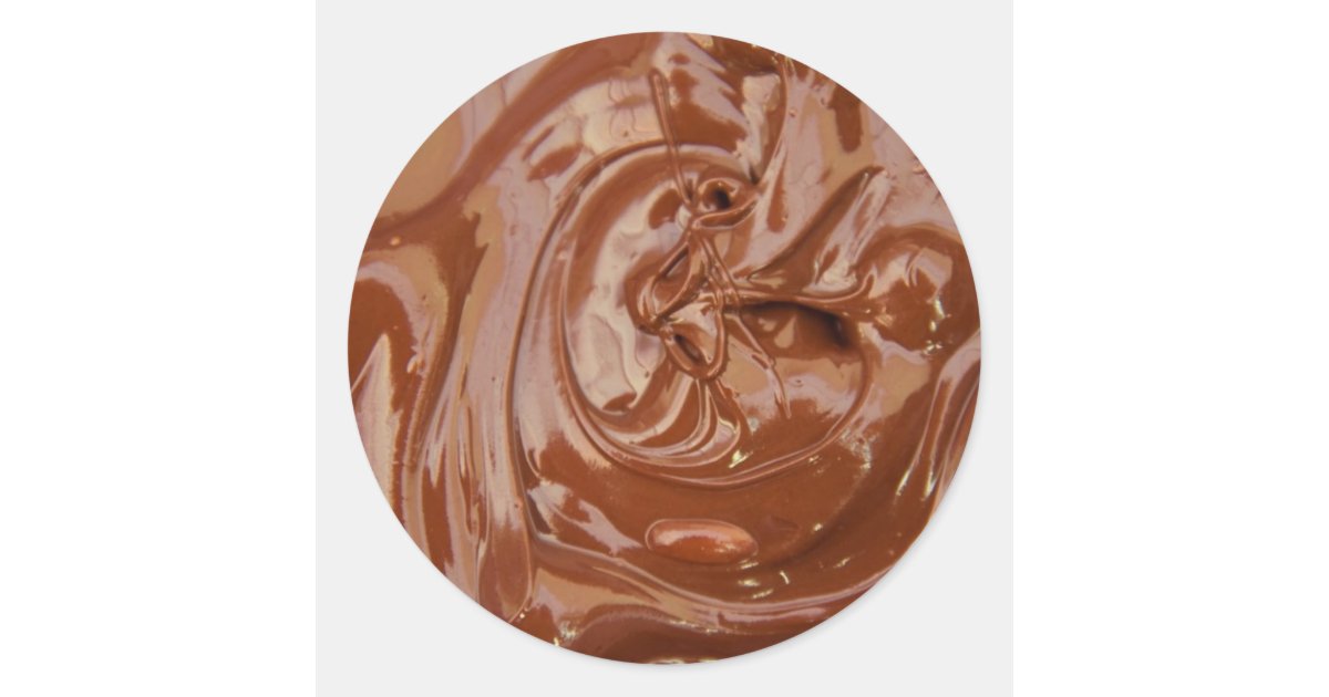 Melted Chocolate Sticker | Zazzle