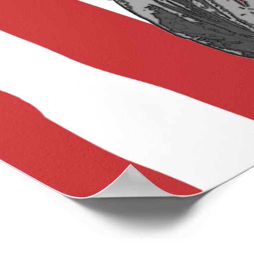 Melting American Flag Statue of Liberty Freedom Poster | Zazzle