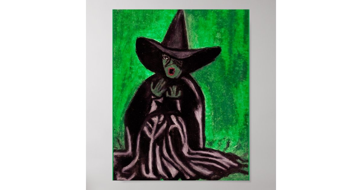 MELTING WIZARD OF OZ WITCH POSTER | Zazzle