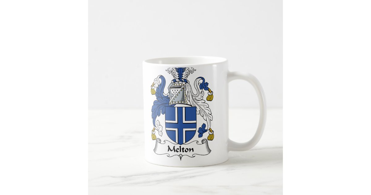 Melton Family Crest Coffee Mug | Zazzle