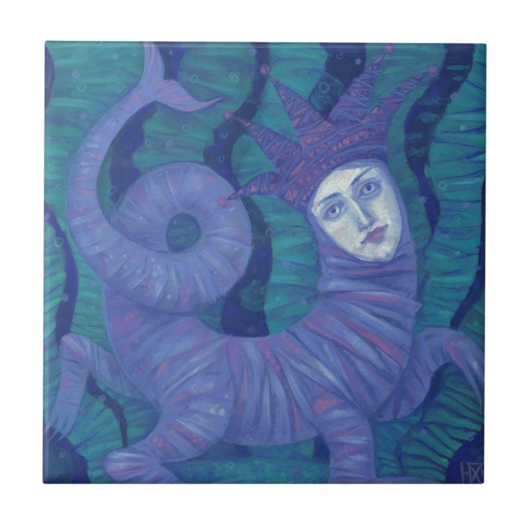 Melusine, Melusina, fantasy, surreal, water spirit Ceramic Tile | Zazzle