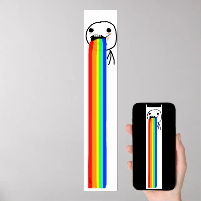 Meme Rainbow Puke Poster | Zazzle