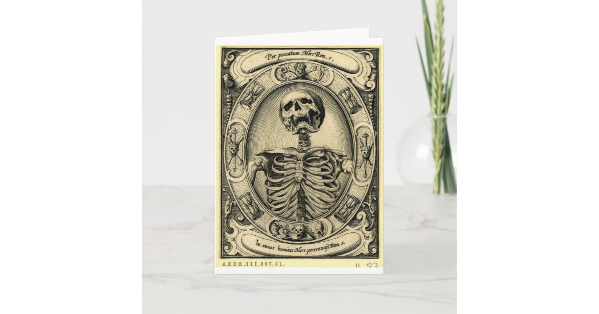 Memento Mori Card | Zazzle