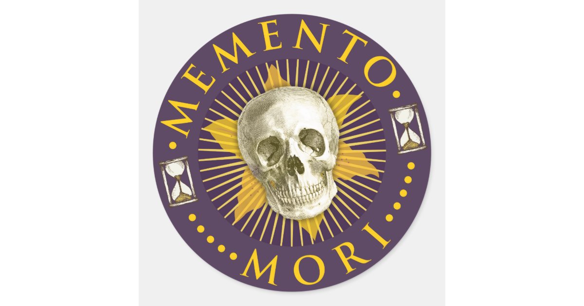 Memento Mori sticker | Zazzle