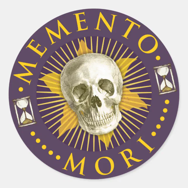 Memento Mori sticker | Zazzle