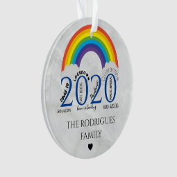 Memorable 2020 Covid Pandemic Christmas Tree Ornament | Zazzle