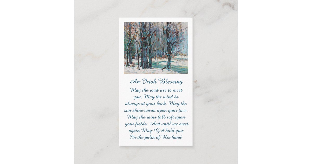 Memorial Blessing Prayer Card | Zazzle