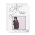 memorial cards : white flourish | Zazzle