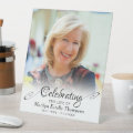 Memorial CELEBRATING THE LIFE OF Photo Pedestal Sign | Zazzle