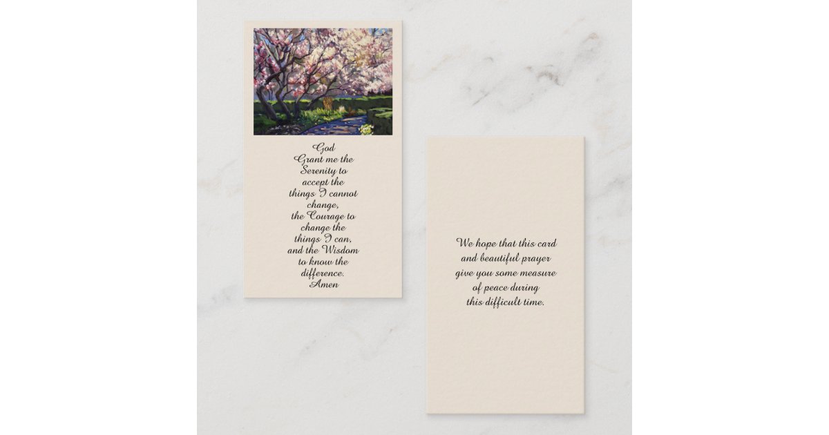 Memorial Celebration of Life Landscape Card | Zazzle