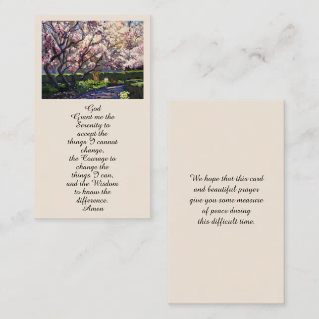 Memorial Celebration of Life Landscape Card | Zazzle