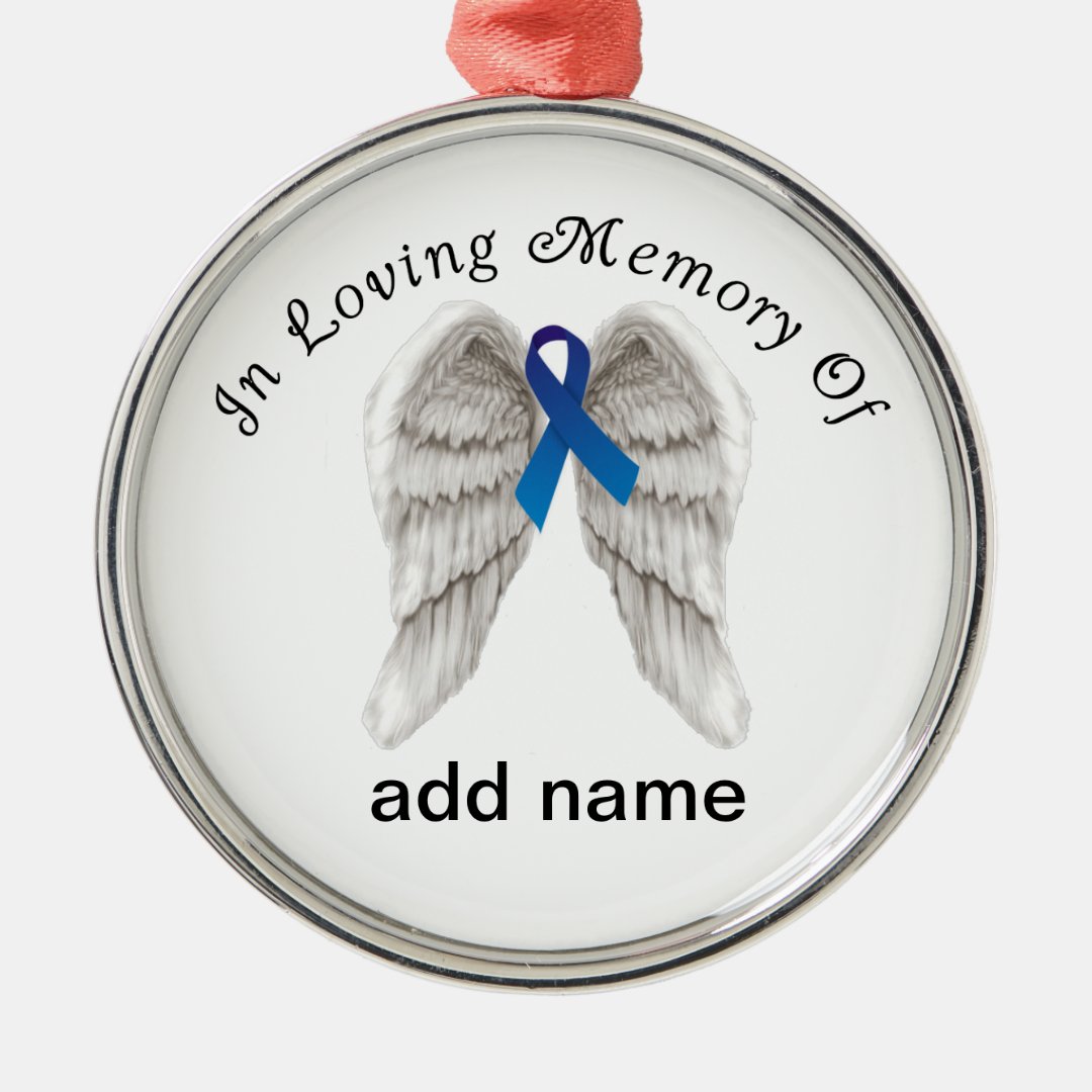 Memorial Christmas Ornament Colon Cancer | Zazzle