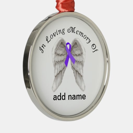 Memorial Christmas Ornament Pancreatic Cancer | Zazzle