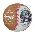 Memorial Custom 2 Photo In Loving Memory Baseball | Zazzle