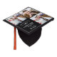 Memorial Custom 3 Photo Collage Remembrance Graduation Cap Topper | Zazzle