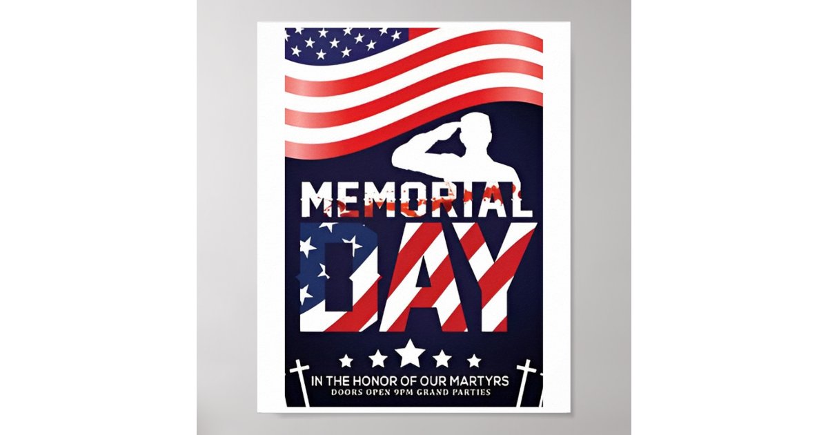 Memorial Day hero Poster | Zazzle