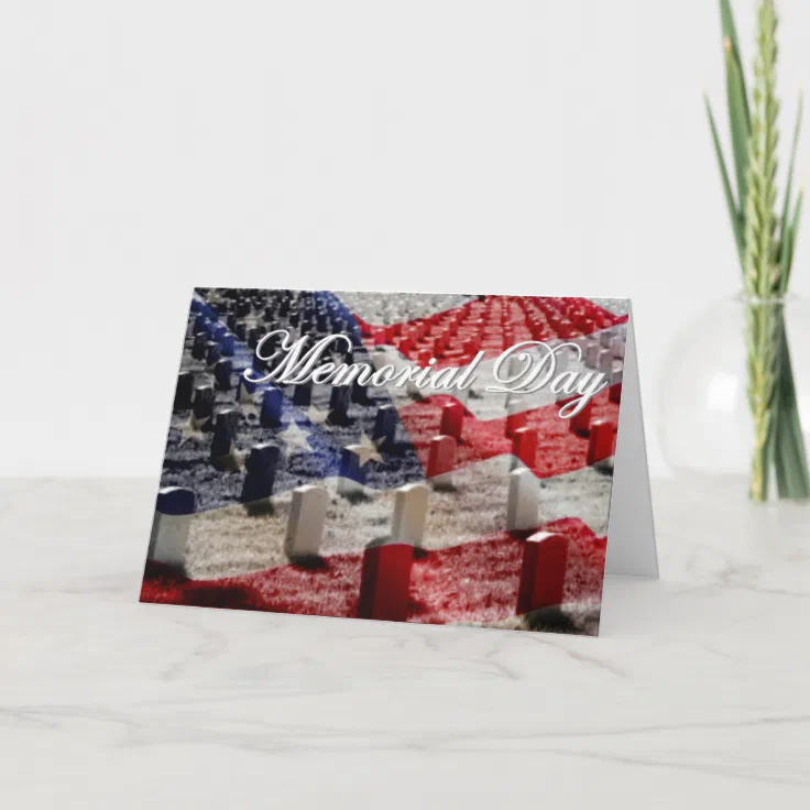 Memorial Day Thank You Card | Zazzle